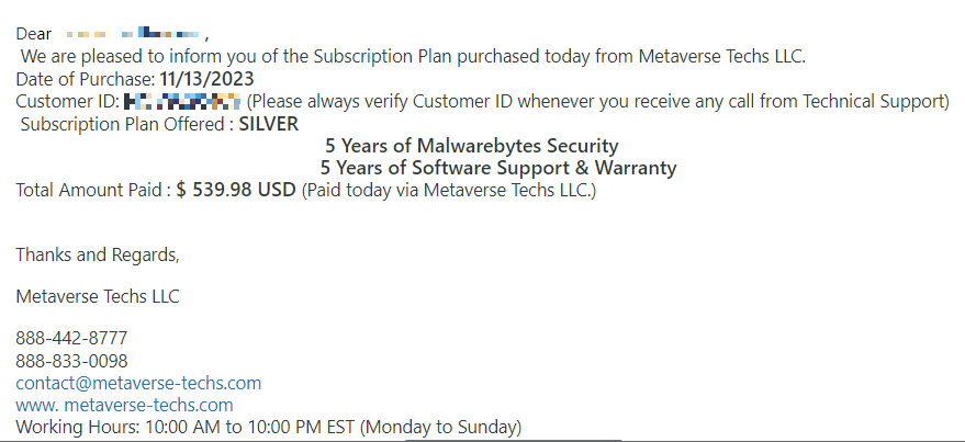 Beware of scammers impersonating Malwarebytes | Malwarebytes