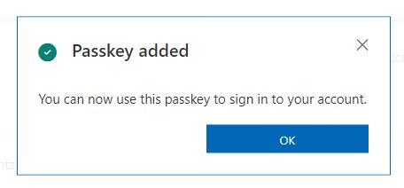 You get a passkey, you get a passkey, everyone should get a passkey ...