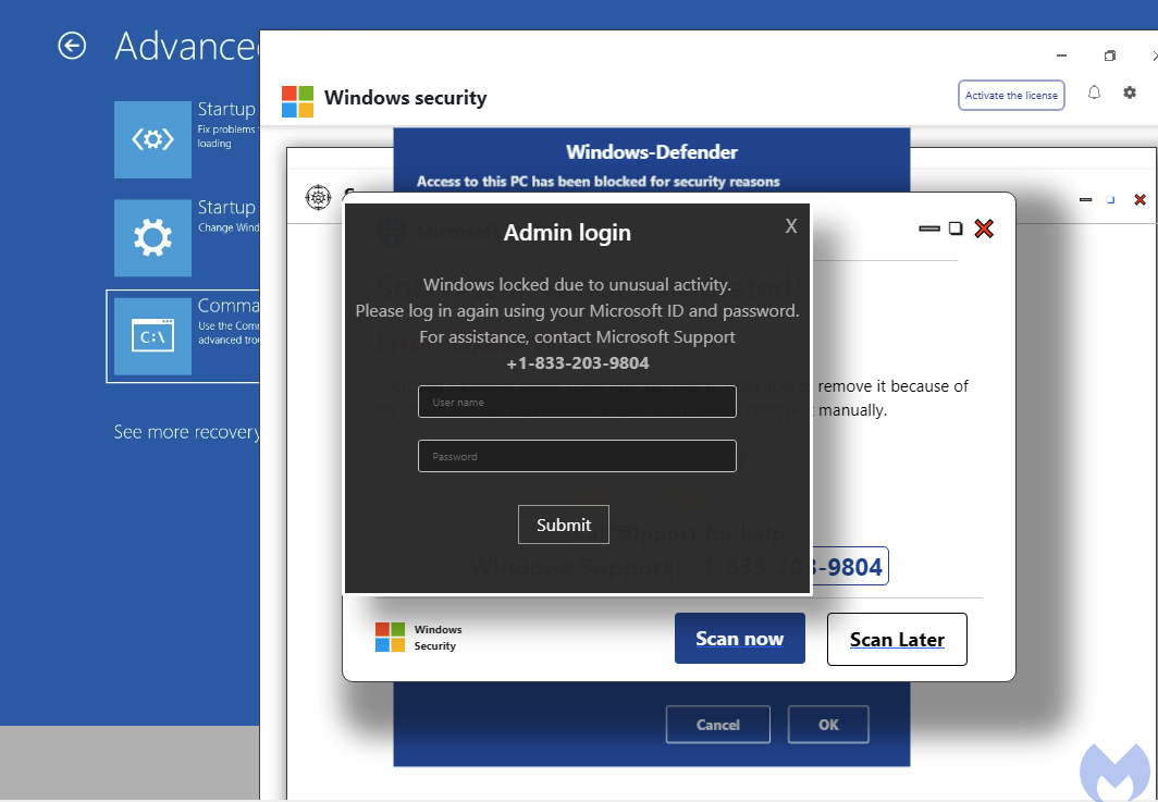 Fake Canva home page leads to browser lock | Malwarebytes