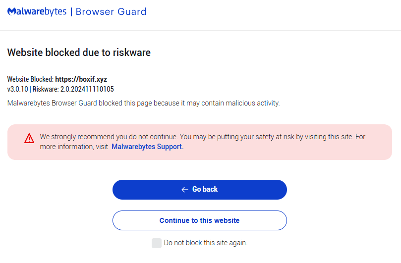 boxif.xyz | Malwarebytes Labs