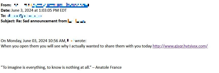 “Sad announcement” email implies your friend has died | Malwarebytes