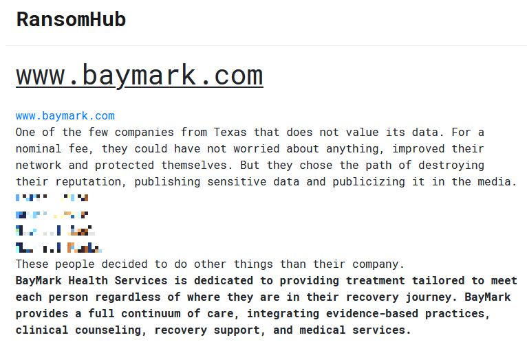 BayMark Health Services sends breach notifications after ransomware ...