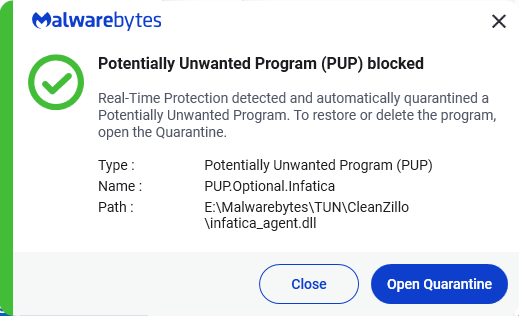 PUP.Optional.Infatica | Malwarebytes Labs