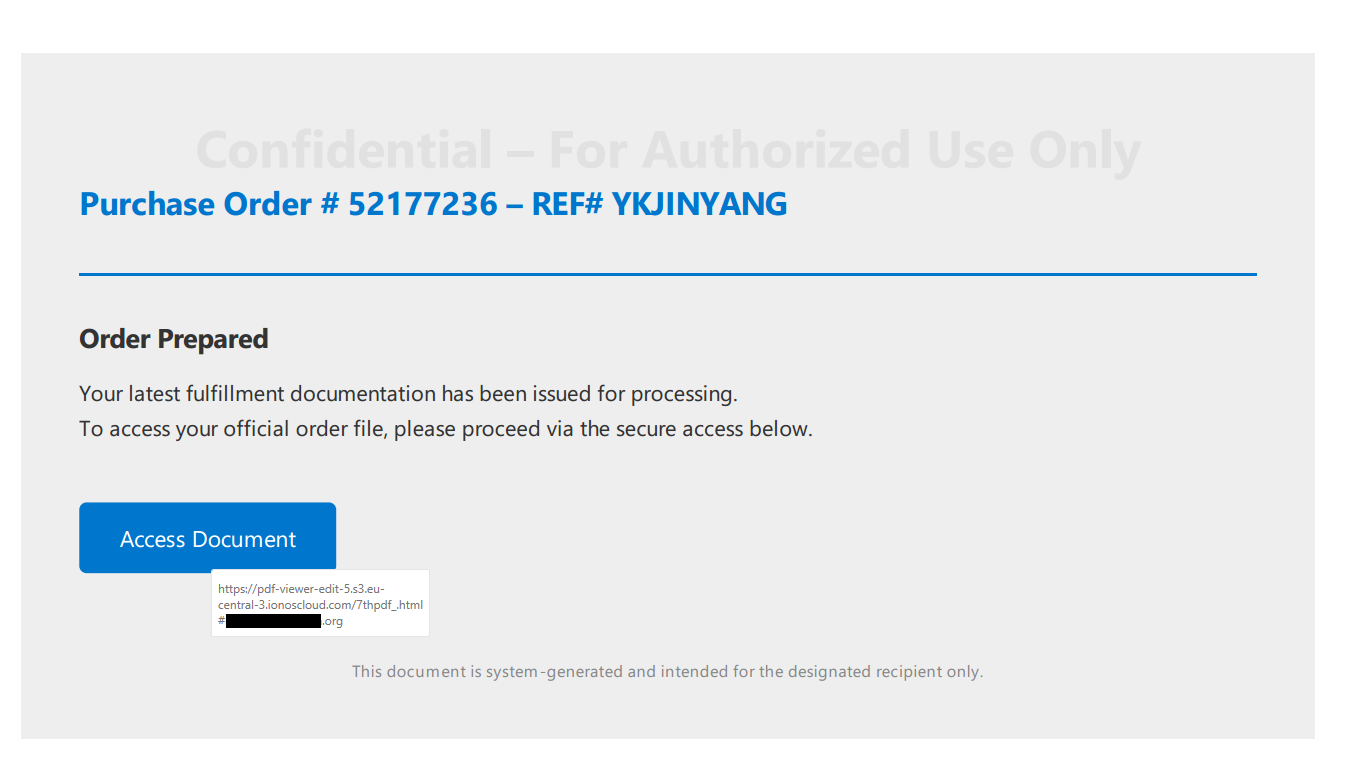 Inside a purchase order PDF phishing campaign | Malwarebytes