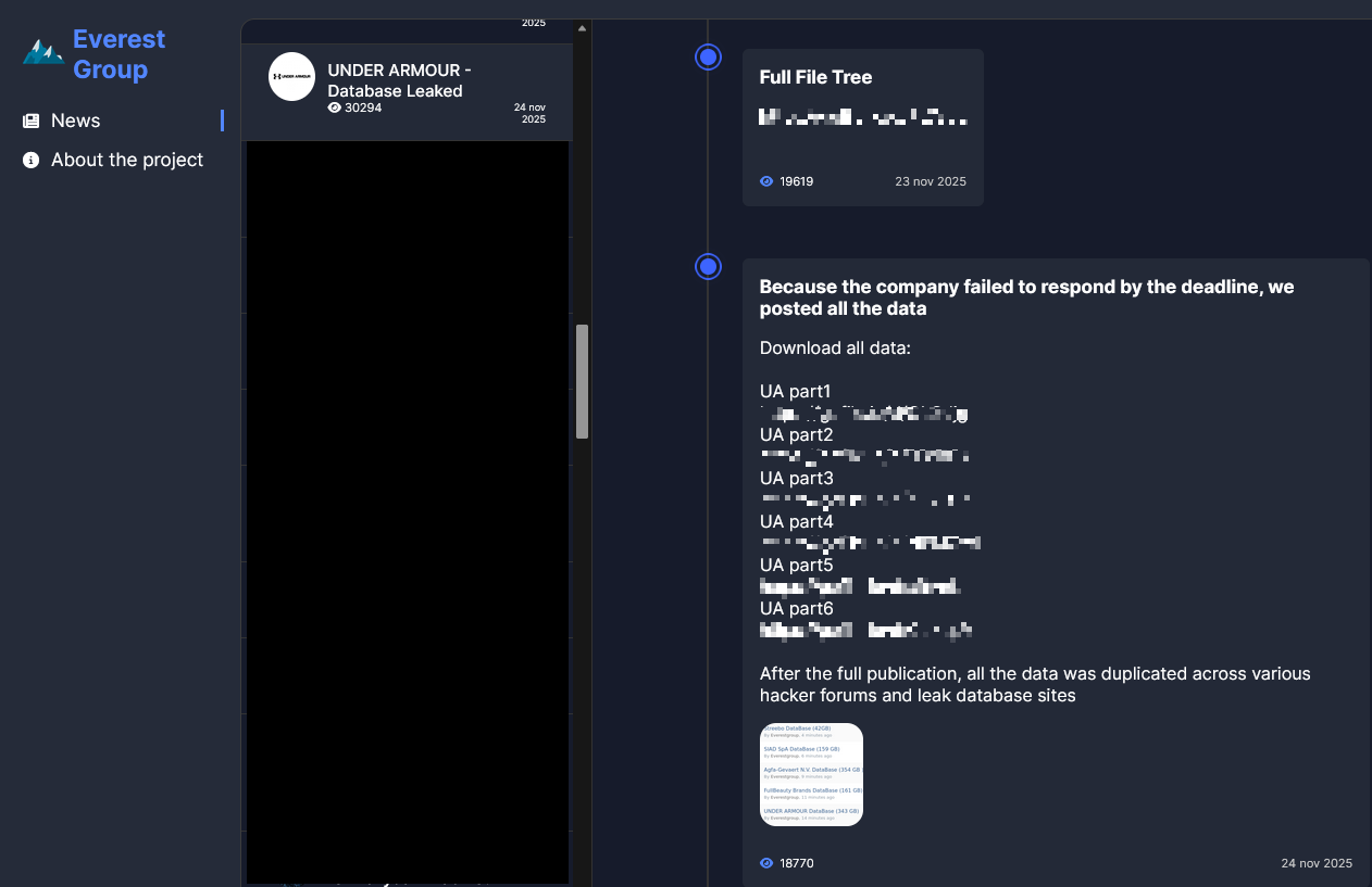 Under Armour ransomware breach: data of 72 million customers appears on ...