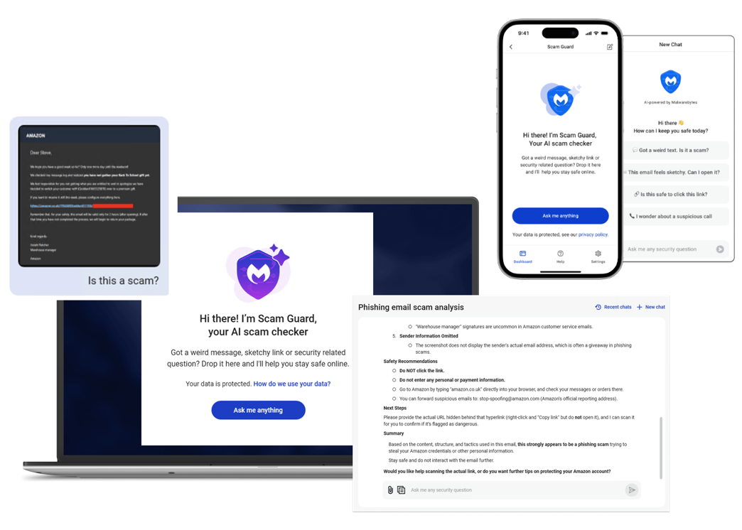 Scam detector | Real-time free scam detection for iOS and Android